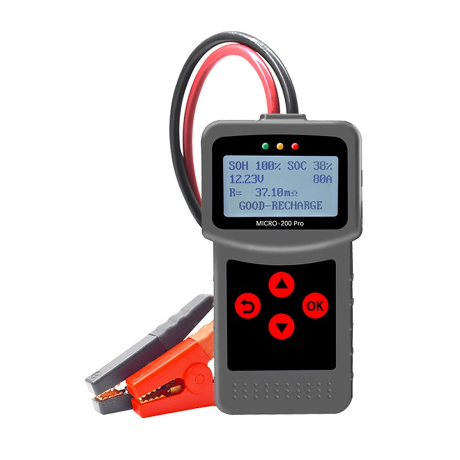 12-Voltage Car Motorcycle Battery Tester Digital Battery Analyzer Micro ...