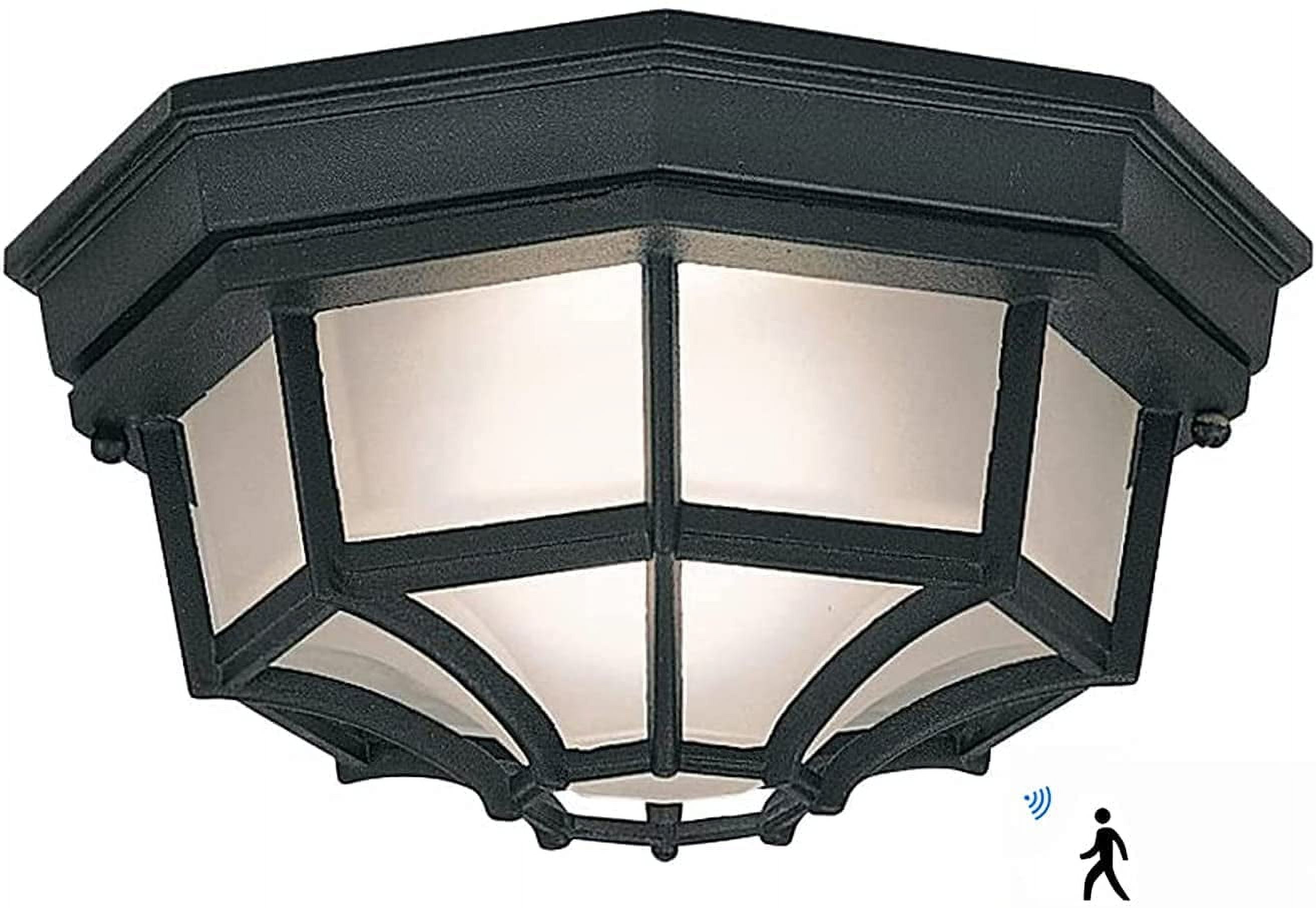 12 W Led Exterior Ceiling Light, Exterior Wall Light With Motion ...