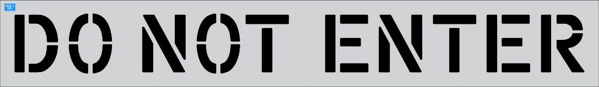 12" WORD- DO NOT ENTER Parking Lot Pavement Marking Stencil Thickness ...