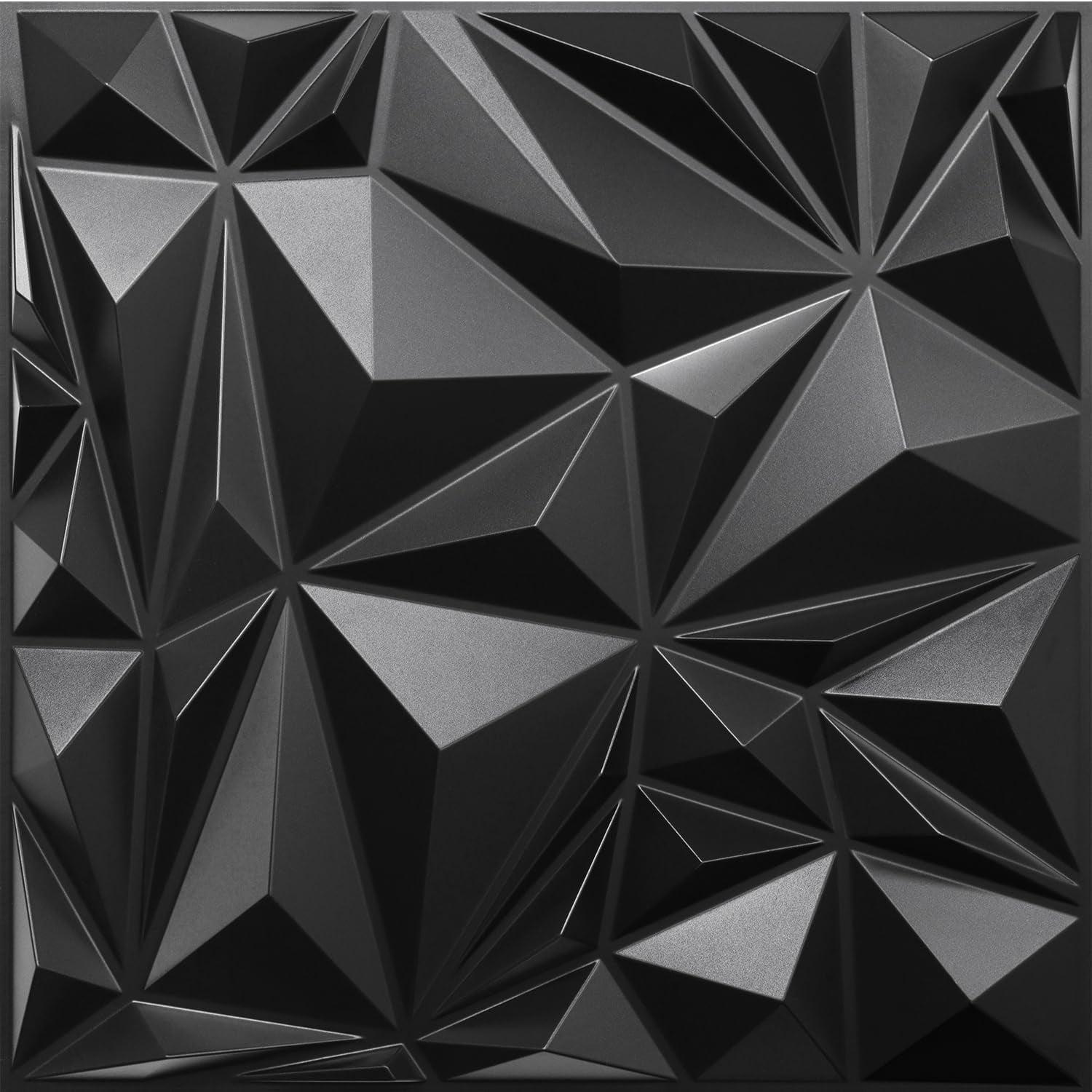 12 Wall Panels for Interior Wall Decor, Black Design Accent Wall Panels ...