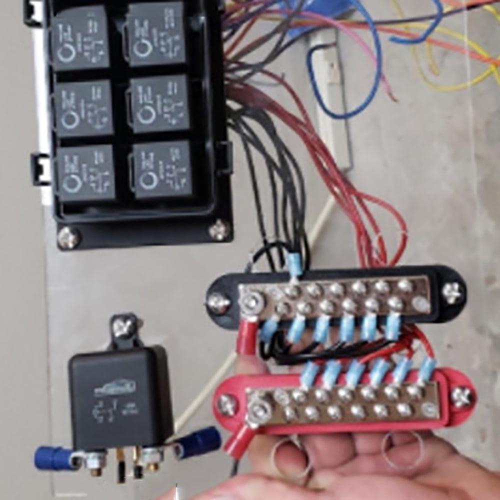 12 Way Bus Bar Auto Marine Boat Power Distribution Terminal Block 150A ...