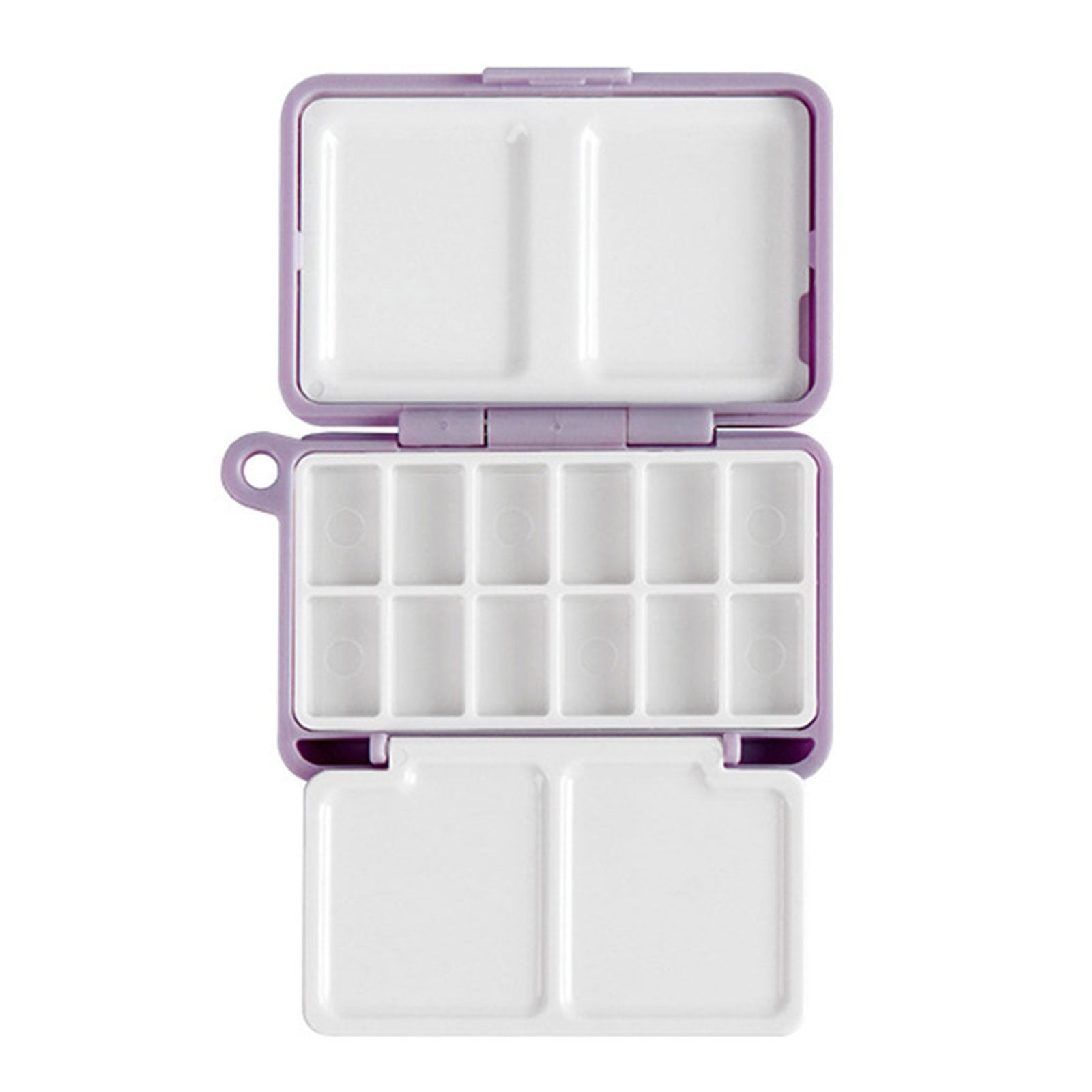 12 Well Folding Watercolor Paint Storage Box Portable Paint Mixing Tray ...