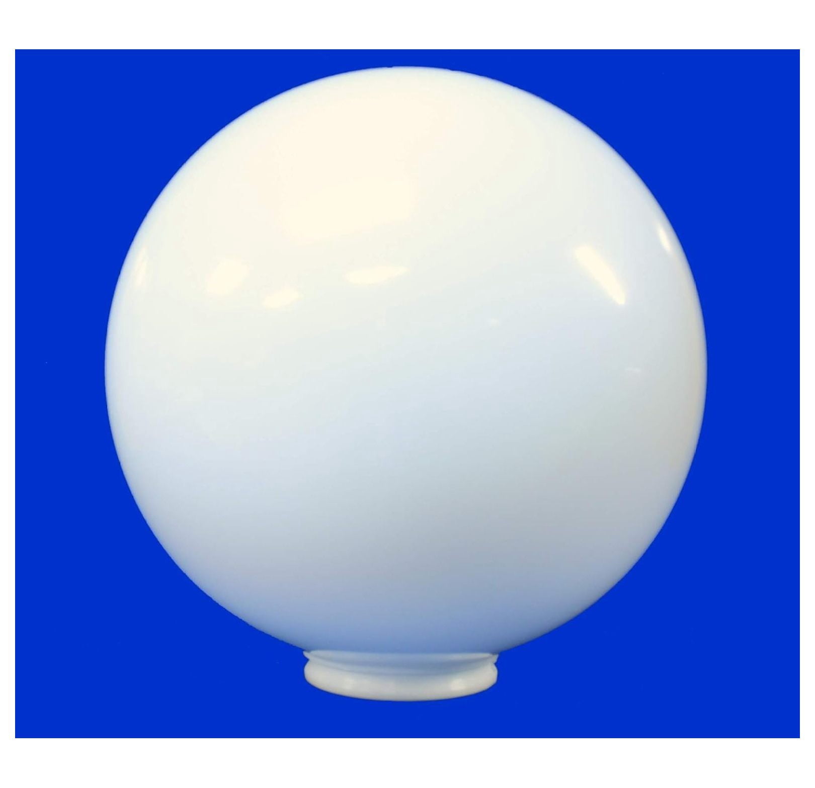 12" White Acrylic Round Plastic Light Globe Pole Post Lamp Outdoor ...