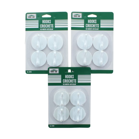 Adhesive Plastic Hooks