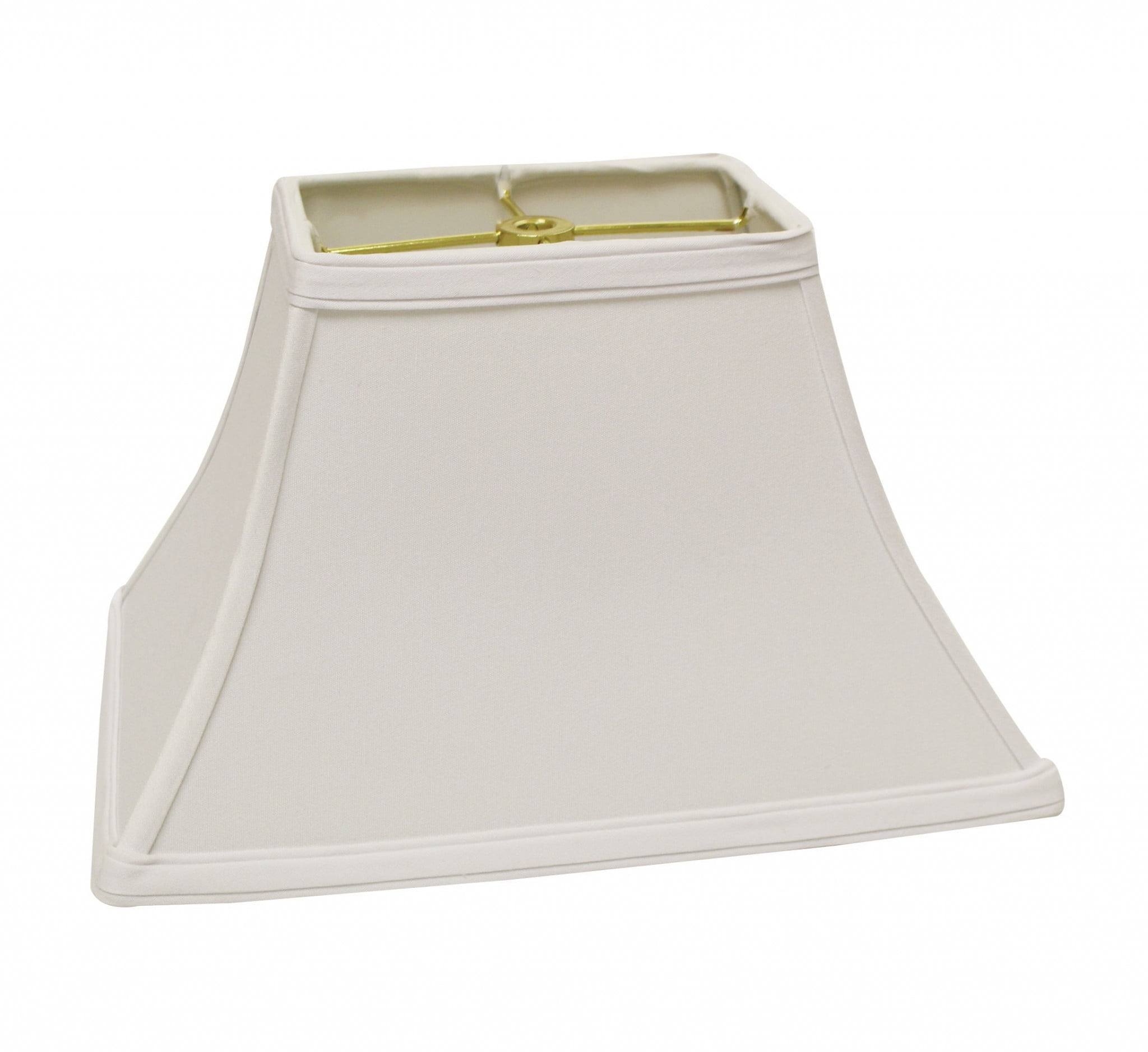 12" White Rectangle Bell No Slub Lampshade - Walmart.com