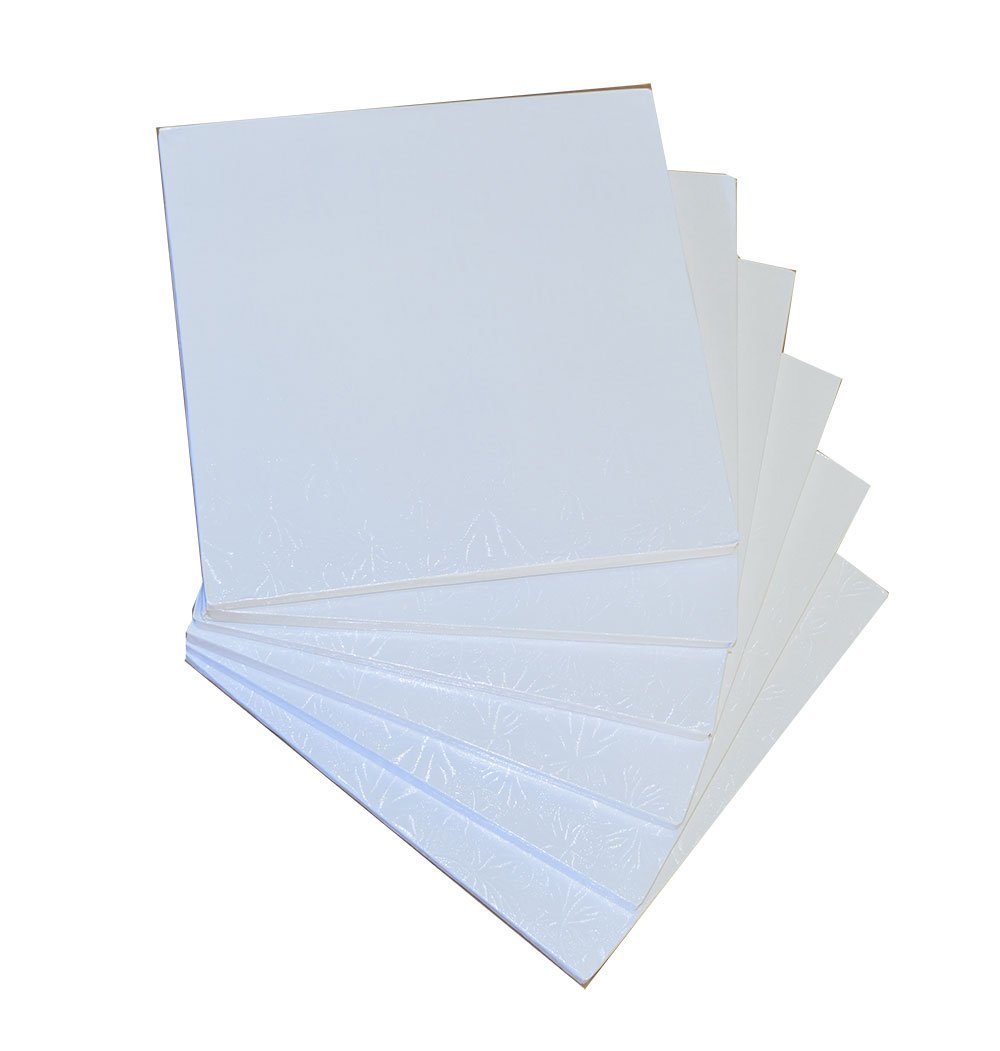 12" White Square Drum, 1/2", 6 Count - Walmart.com