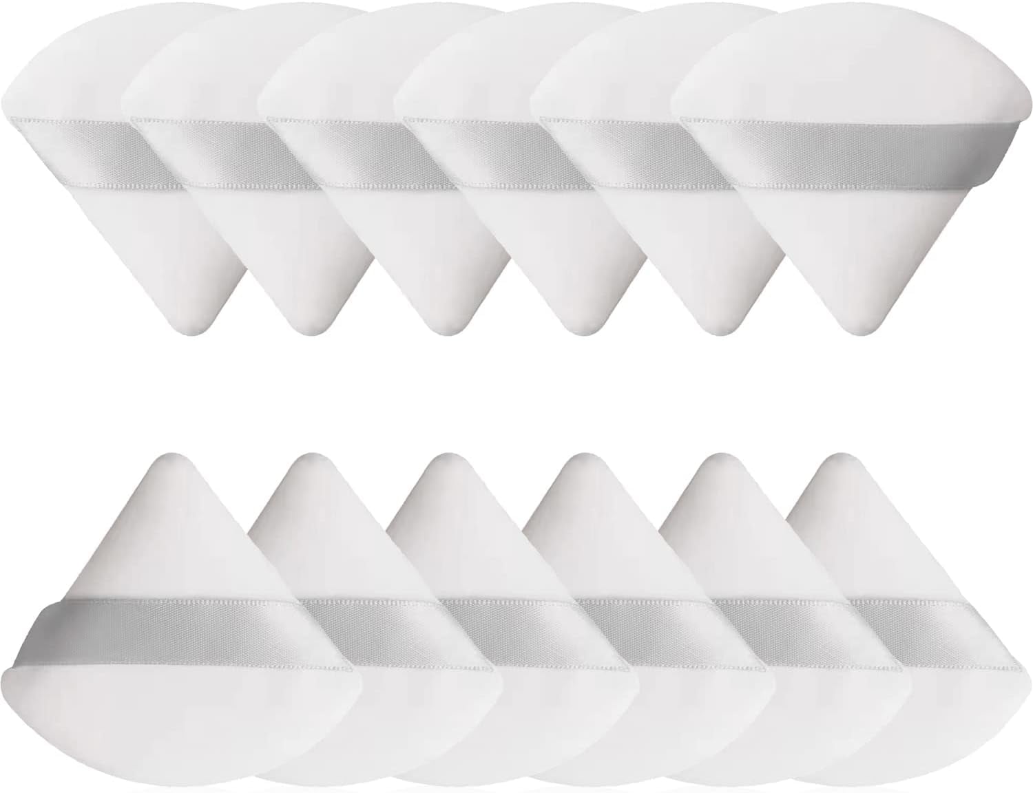 12 White Triangle Powder Puffs for Daily Makeup - Walmart.com