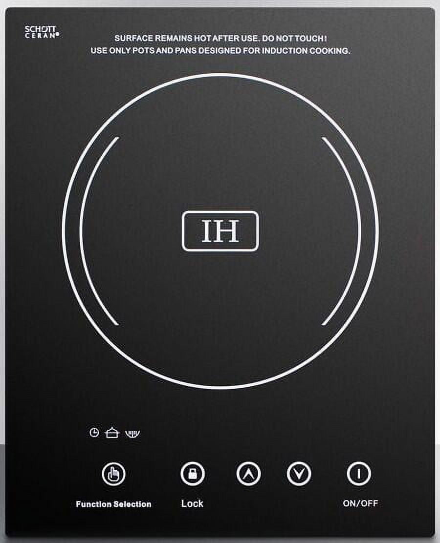 Summit SINC1110 ; Smoothtop Electric Induction Cooktop With Single 1800 ...