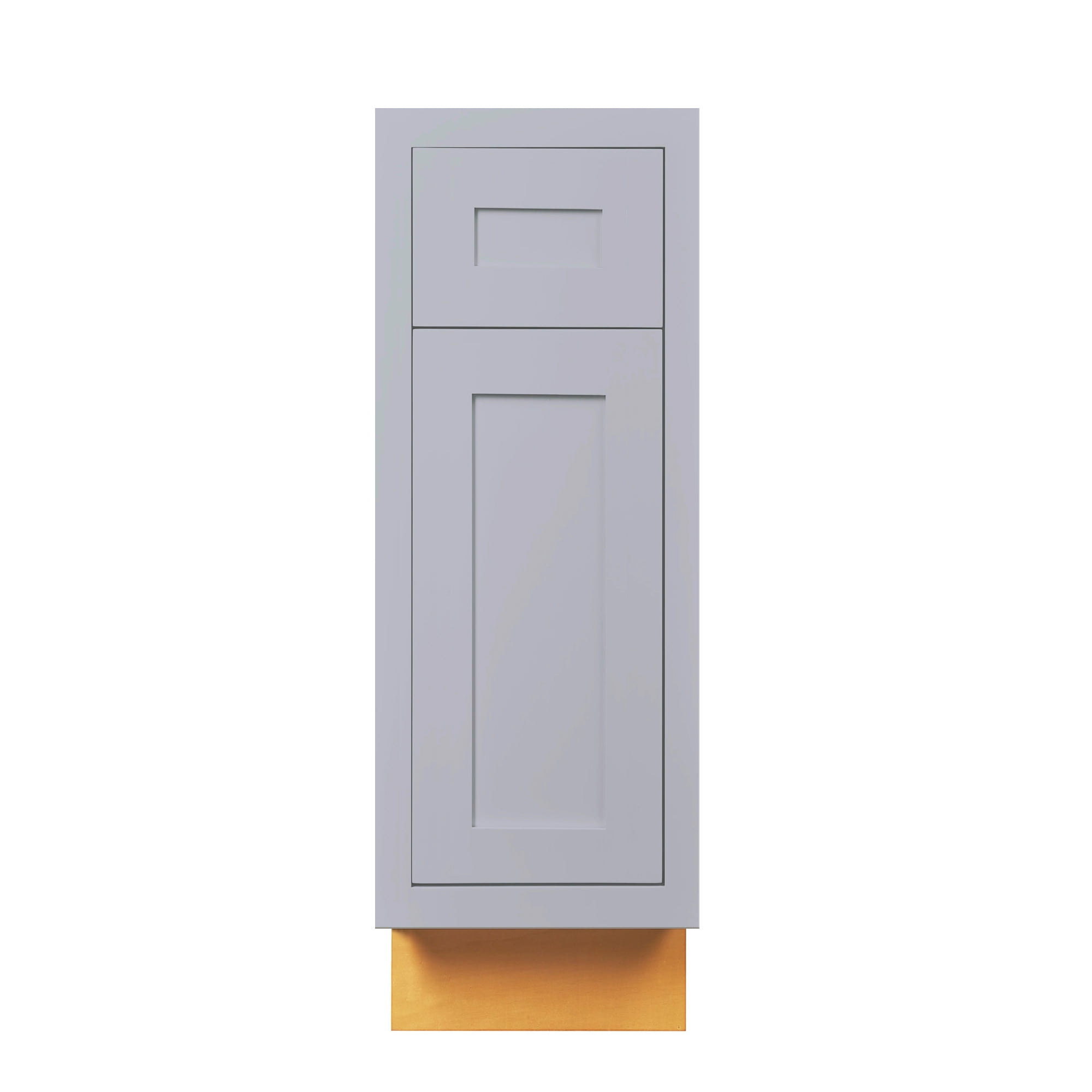 12" Wide Base Kitchen Cabinet Light Gray Inset Shaker - Single Door ...