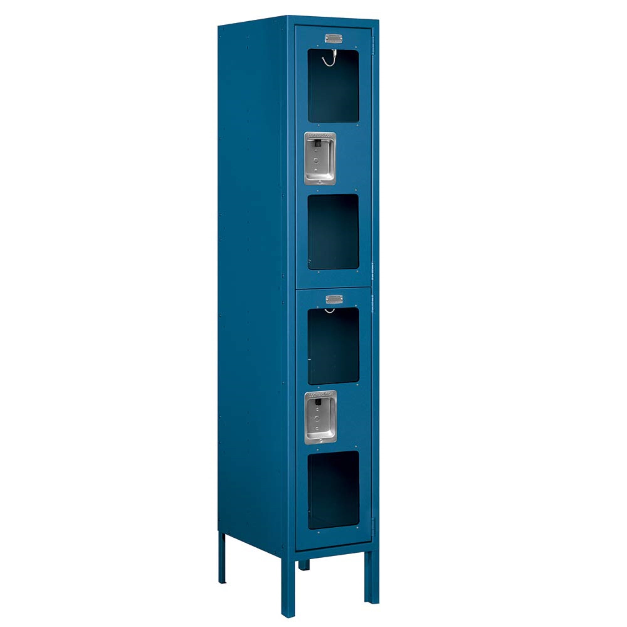 12" Wide Double Tier See-Through Metal Locker - 1 Wide - 5 Feet High ...