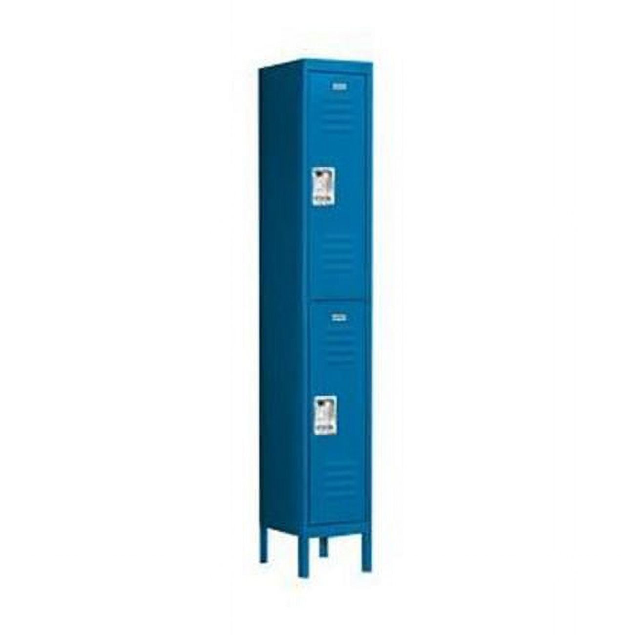 12" Wide Double Tier Standard Metal Locker - 1 Wide - 6 Feet High - 15 ...