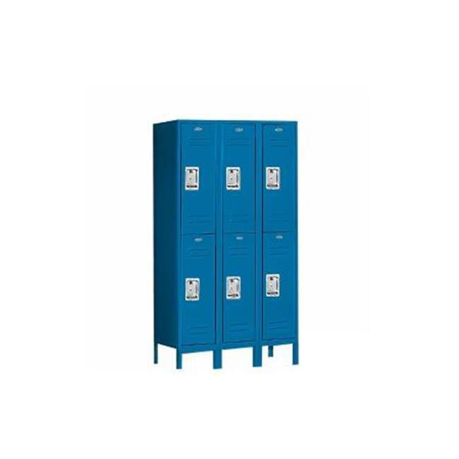 12" Wide Double Tier Standard Metal Locker - 3 Wide - 5 Feet High - 18 ...