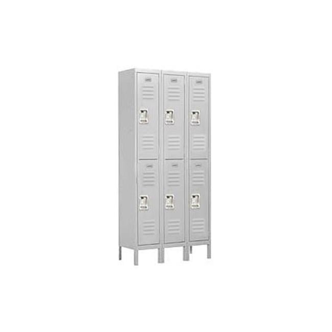 12" Wide Double Tier Standard Metal Locker - 3 Wide - 6 Feet High - 12 ...