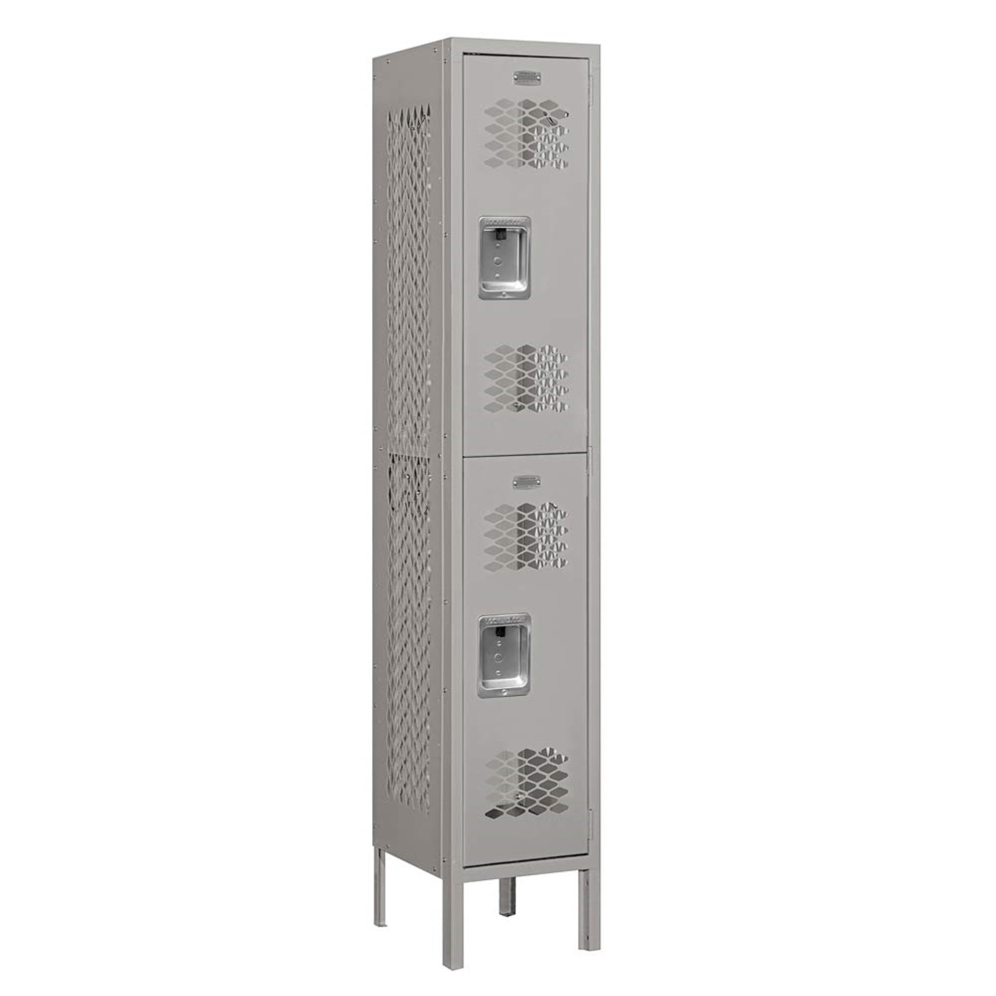 12" Wide Double Tier Vented Metal Locker - 1 Wide - 5 Feet High - 12 ...