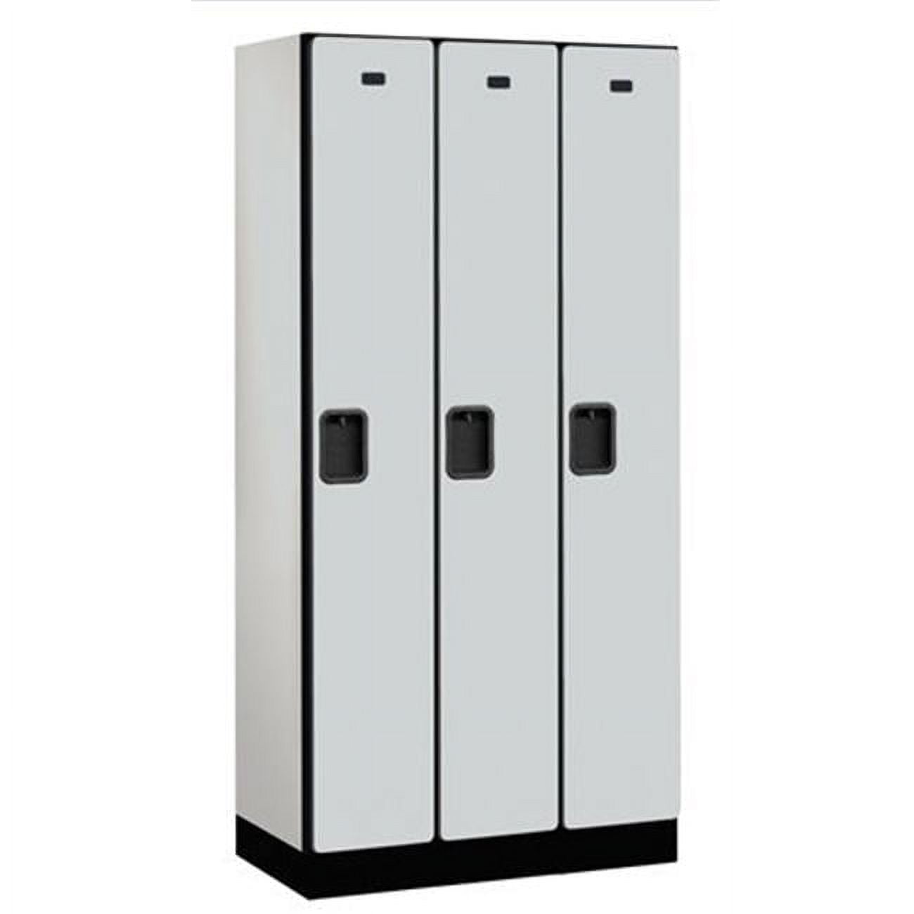 12" Wide Single Tier Designer Wood Locker - 3 Wide - 6 Feet High - 18 ...
