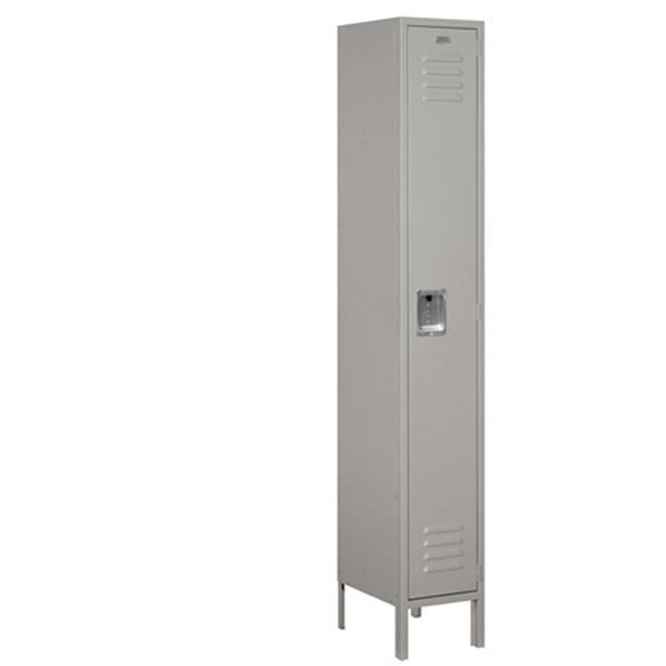 12" Wide Single Tier Standard Metal Locker - 1 Wide - 6 Feet High - 15 ...