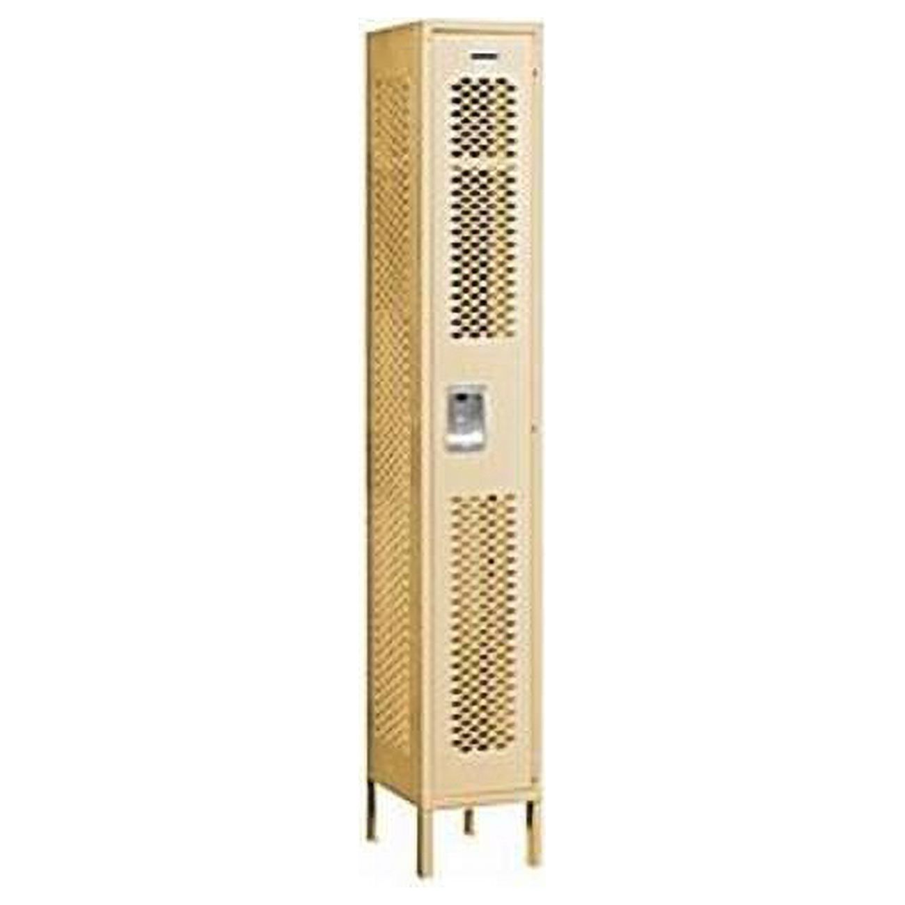 12" Wide Single Tier Vented Metal Locker - 1 Wide - 6 Feet High - 15 ...
