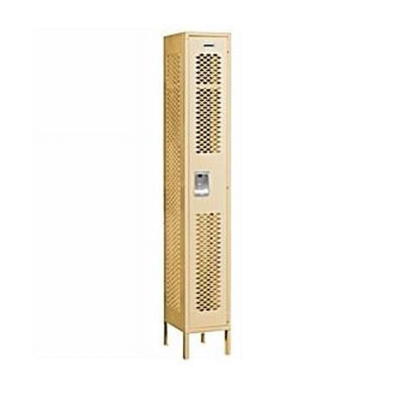 12" Wide Single Tier Vented Metal Locker - 1 Wide - 6 Feet High - 18 ...