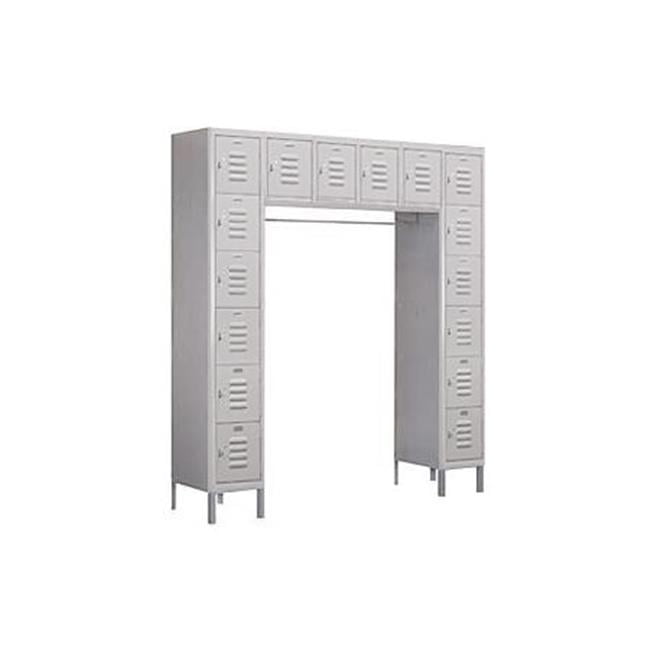 12" Wide Six Tier Box Style Bridge Standard Metal Locker - 16 Box - 18 ...