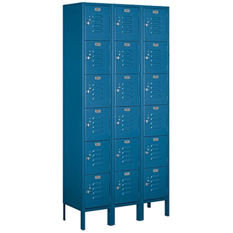 Salsbury Industries 66362BL-U Six Tier Box Style 36-Inch Wide 6-Feet ...