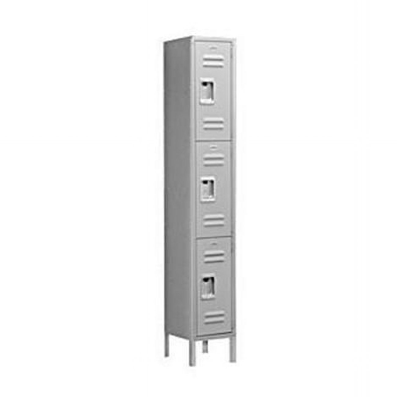 12" Wide Triple Tier Standard Metal Locker - 1 Wide - 6 Feet High - 18 ...