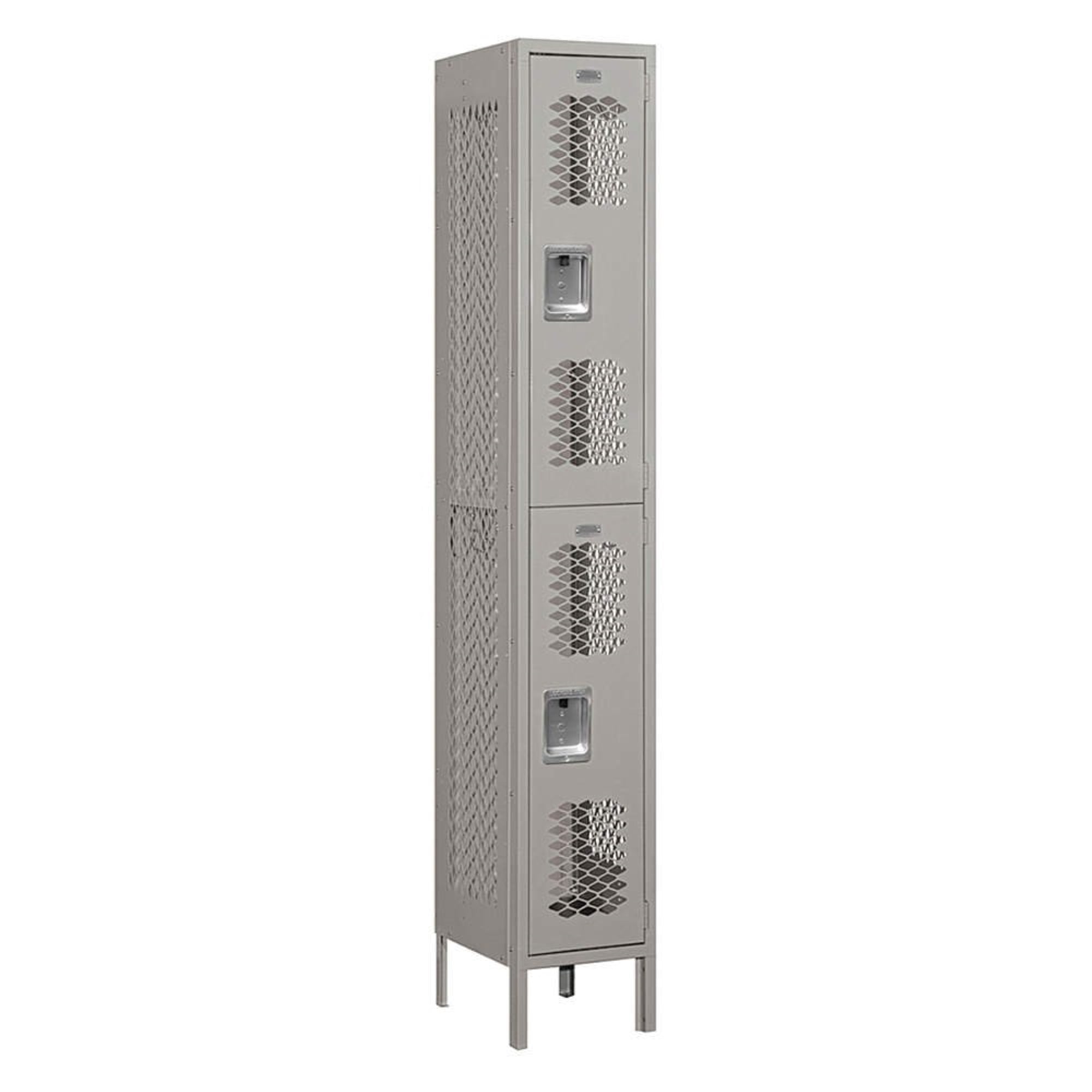 12" Wide Triple Tier Vented Metal Locker - 1 Wide - 6 Feet High - 15 ...