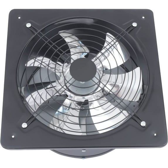 12" Window Exhaust Fan Vent Fan 125W Exhaust Fan Low Noise Extractor ...