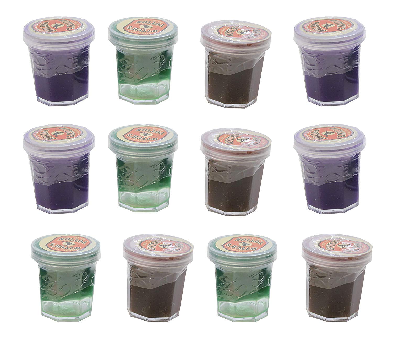 12 Witch's Potion - Mini Slime Containers for Halloween Goody Bags ...
