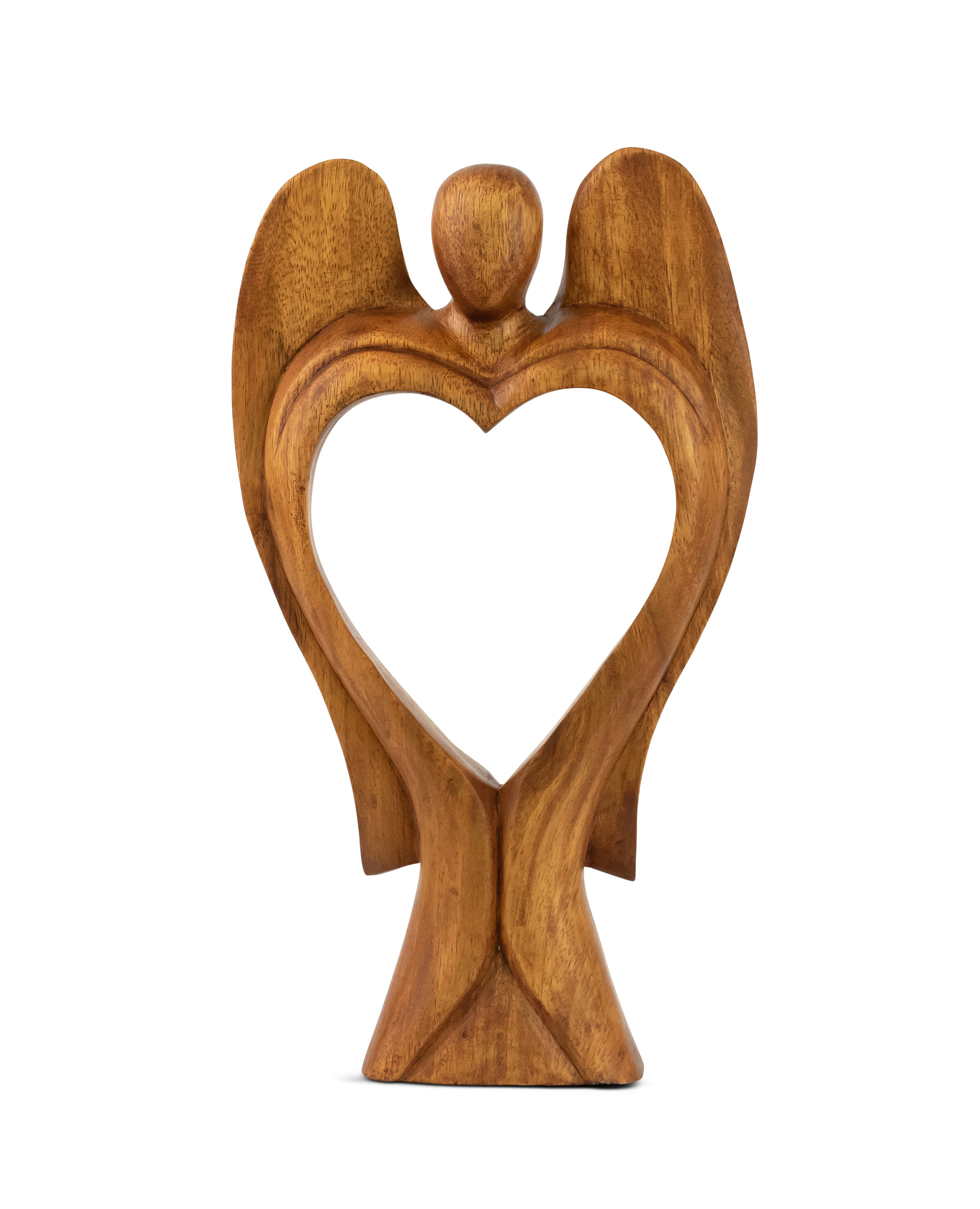 12" Wooden Handmade Abstract Angel Sculpture Statue Handcrafted Gift ...