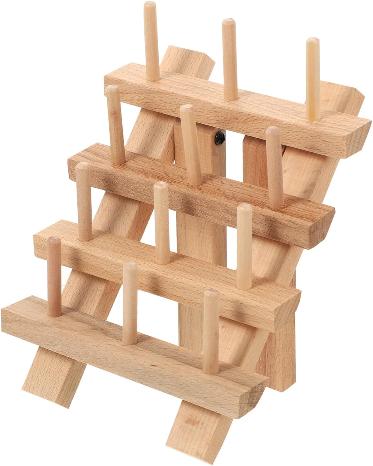 12 Wooden Sewing Thread Rack Thread Spool Organizer Wall Mount Sewing ...