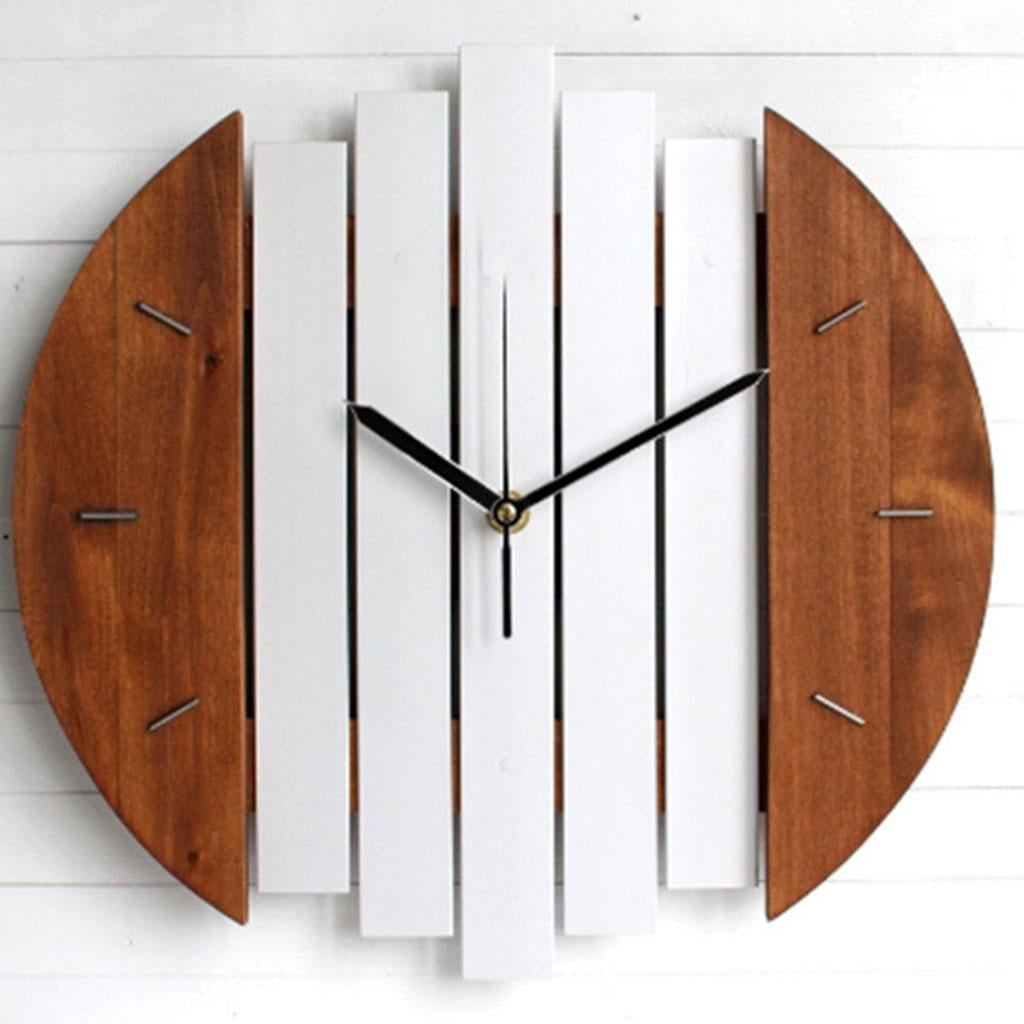 12'' Wooden Wall Clock with - Modern Style Xyloph Design Clocks ...