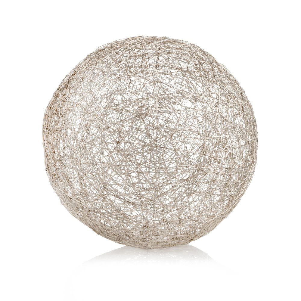 12" X 12" X 12" Silver Iron Extra Large Wire Sphere - Walmart.com