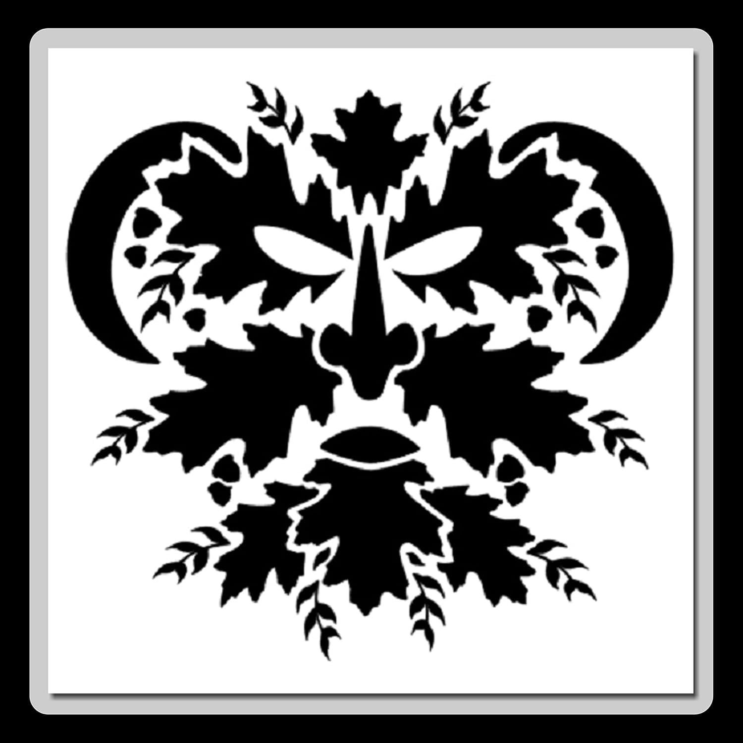 12 X 12-inch Green Man Greenman Face Reusable Stencil - Walmart.com