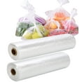 12" X 16" Plastic Bags for Food Storage, 350 Bags/Roll Clear Plastic ...