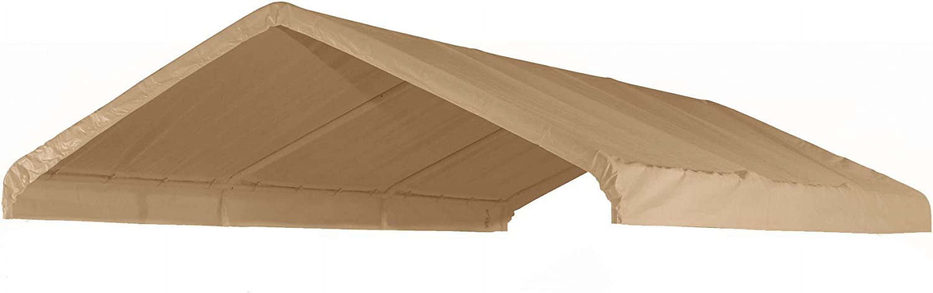 12' X 20' Canopy Replacement Cover (Tan) - for Frames 10' W X 20' L ...