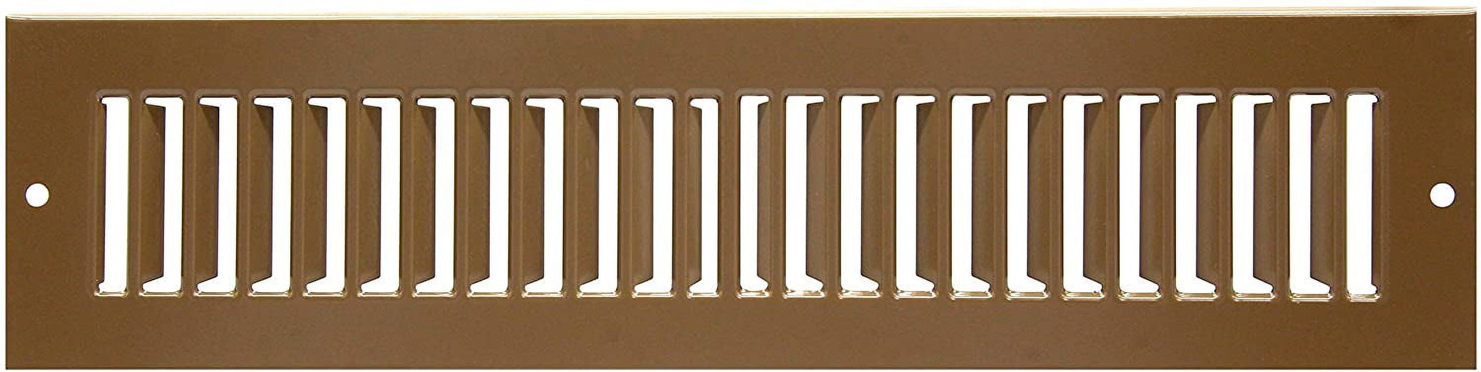 12" X 4" Toe Kick Grille - HVAC Vent Cover [Outer Dimensions: 13.5 X 5. ...