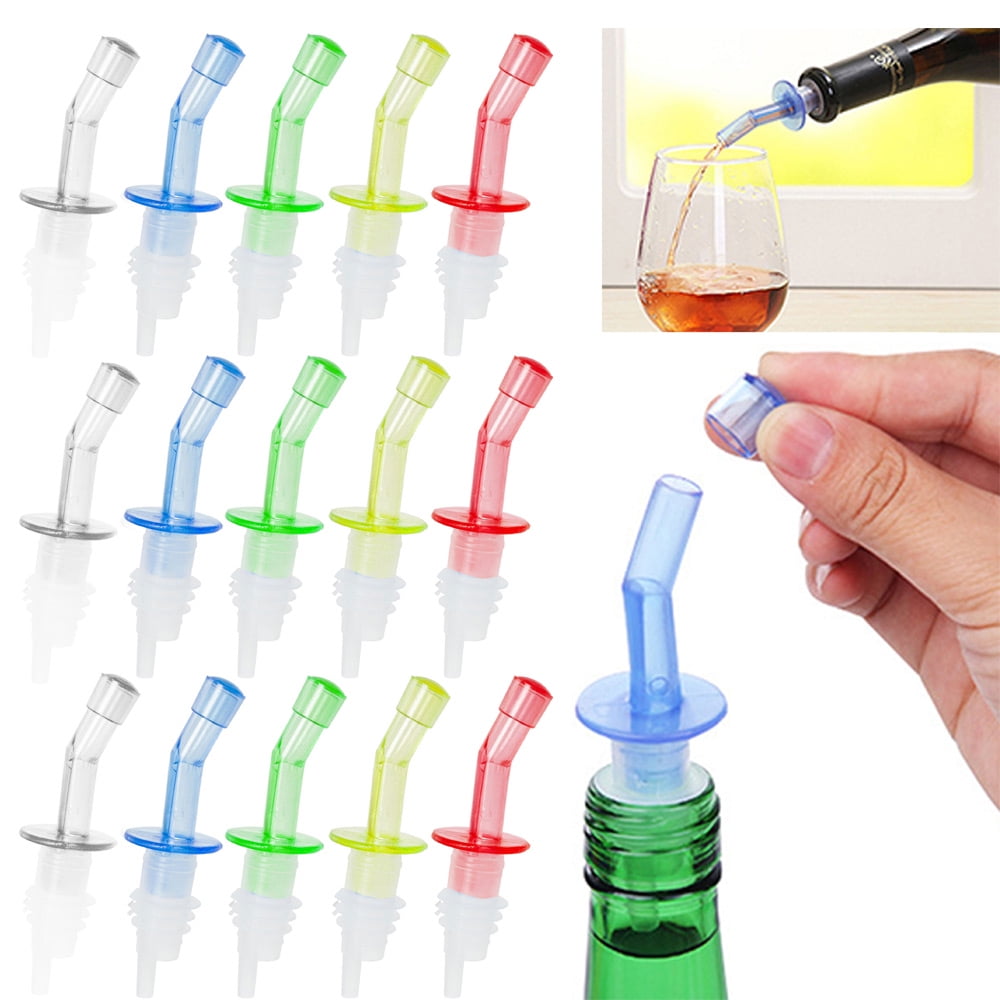 12 X Liquor Wine Oil Bottle Pourer Stopper Pour Spout Dispenser Flow ...