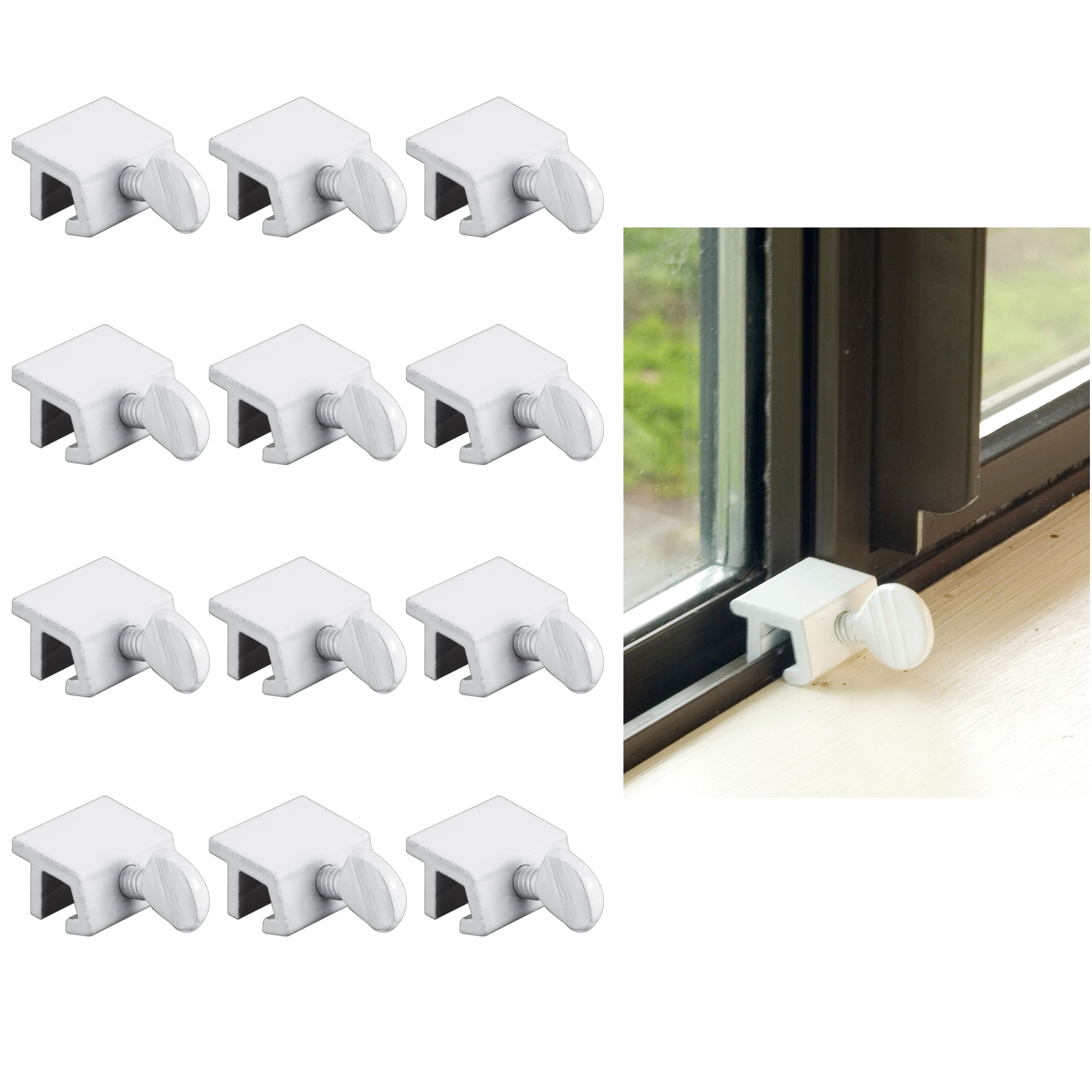 12 X White Sliding Window Locks Easy Installation High Security Lock ...