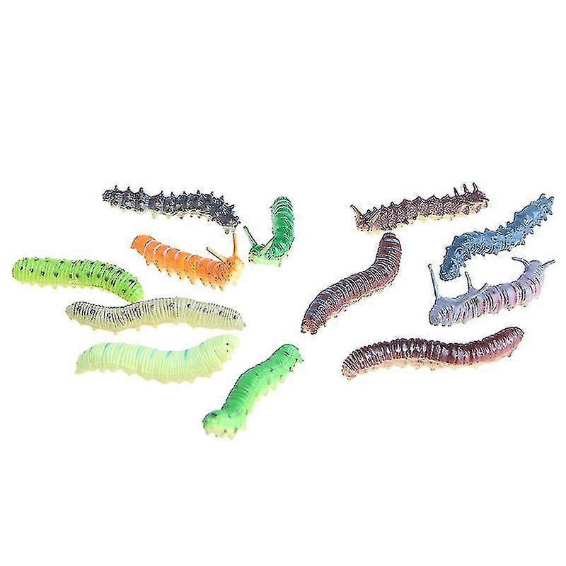 12 X Worm Realistic Fake Insect Educational Trick Toy Plastic - Walmart.com