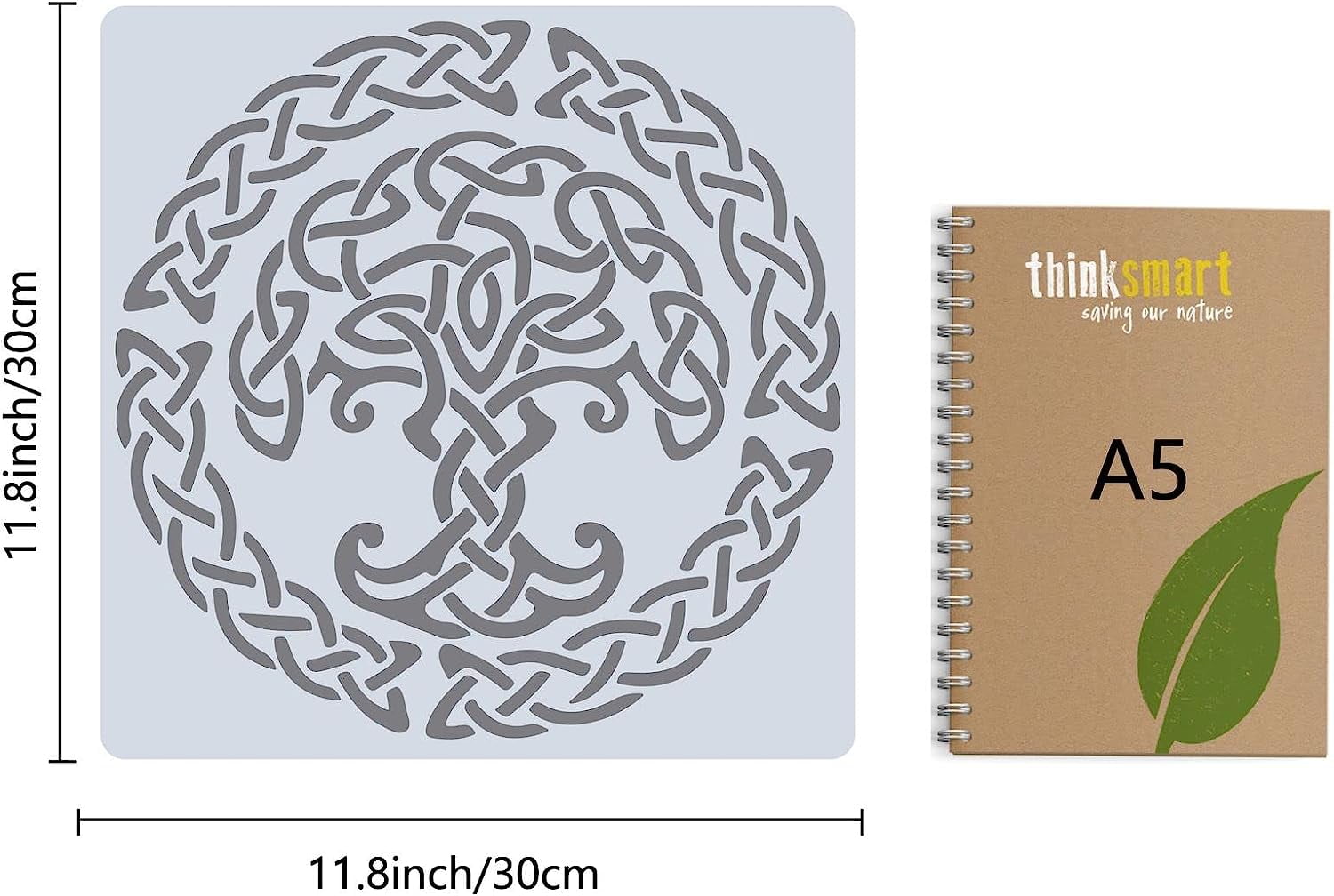 12"X12"Tree of Life Templates Celtic Triquetra Knot Stencil Plastic ...