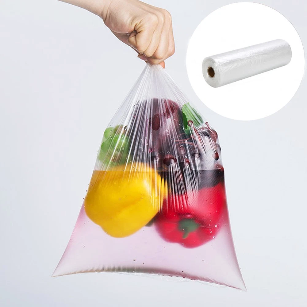 12"X16" Clear Plastic Produce Bags On Roll Kitchen Food Storage Fruit ...