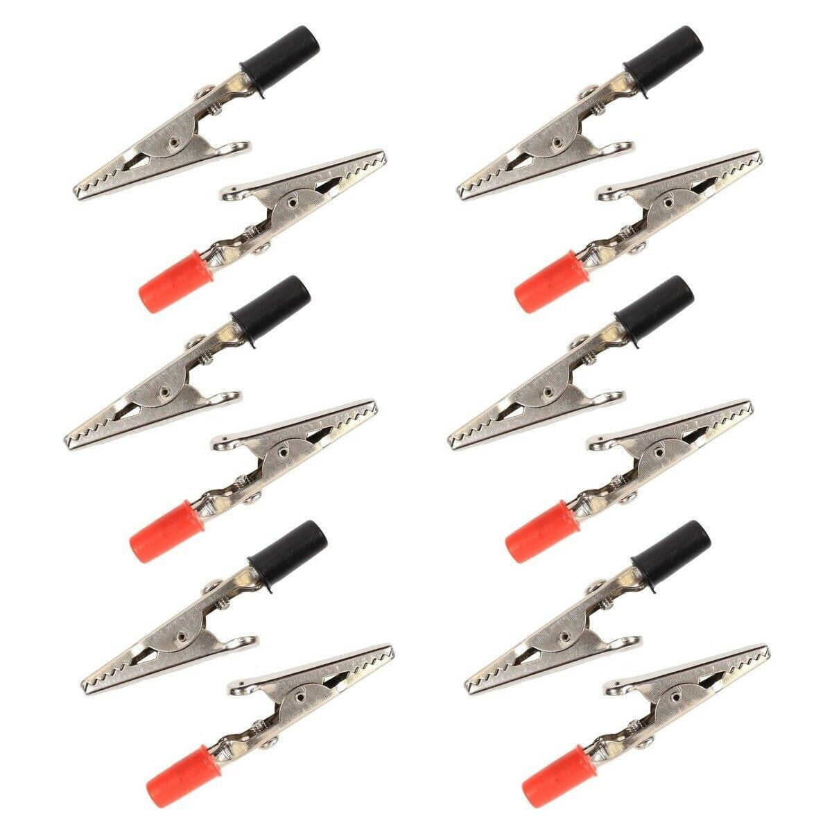 12 Xcrocodile /For Alligator Clips Shockproof Insulated Electrical Croc ...