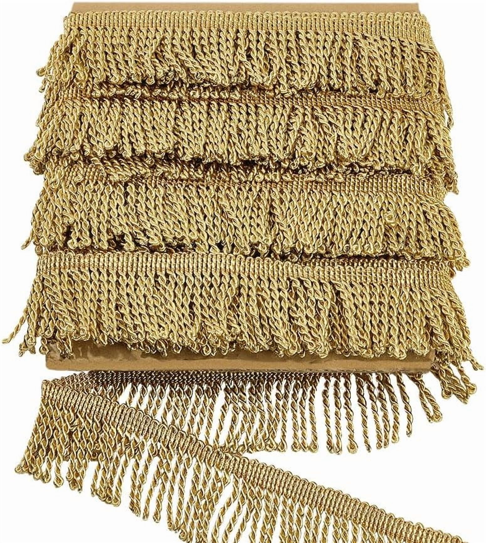 12 Yardsx2.2Inch Fringe Trim Chainette Sewing Lace Trim Fringe Tassel ...
