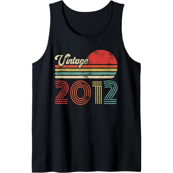 12 Year Old Birthday Vintage 2012 12th Birthday Tank Top - Walmart.com