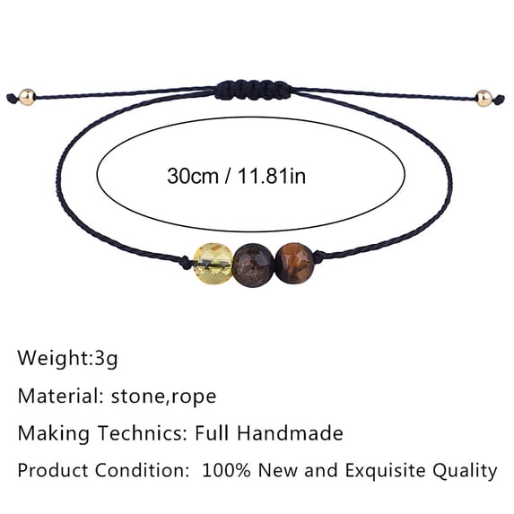 12 Zodiac Crystal Stone Bracelet Charm Wrist Bangle Girls Accessories ...