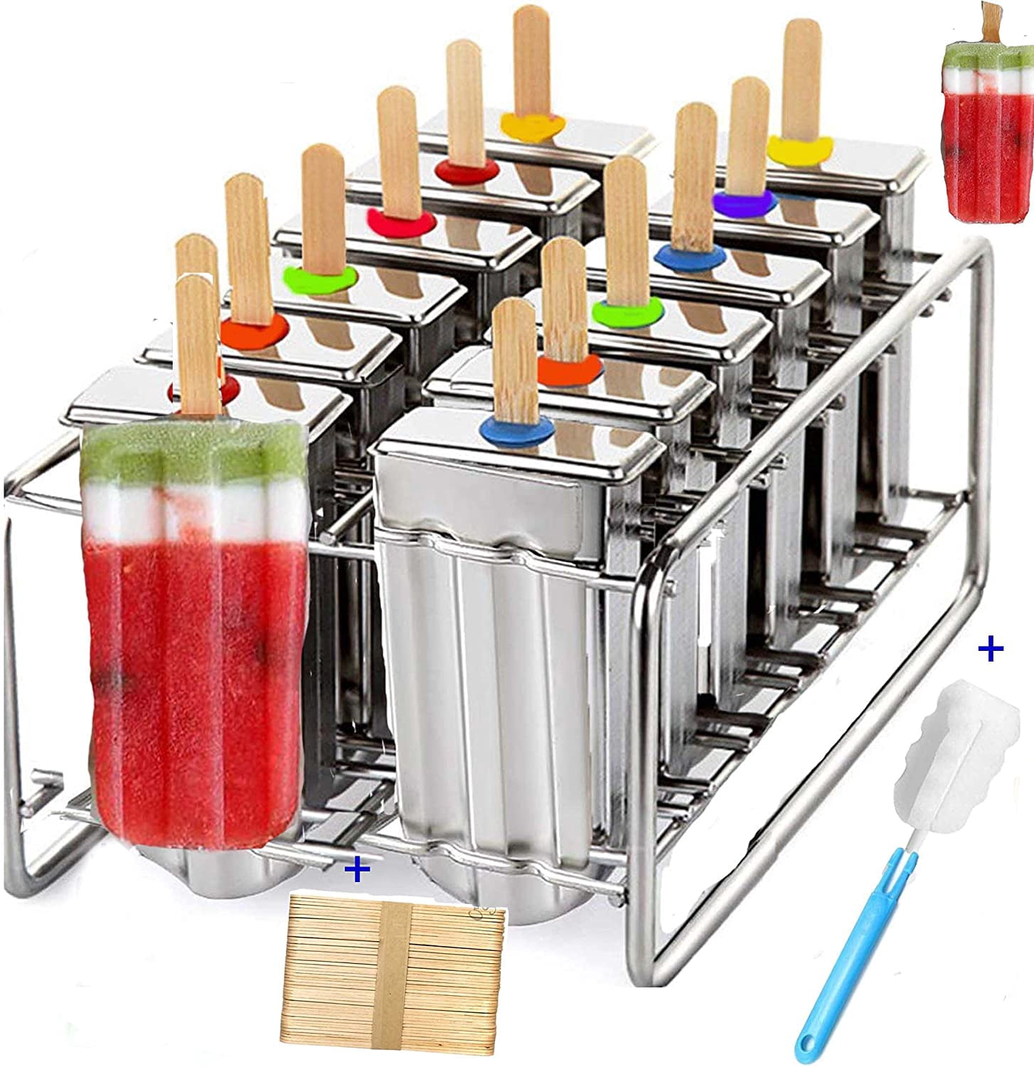 12 cavity mold stainless steel sicle mold metal ice molds bpa -ice ...