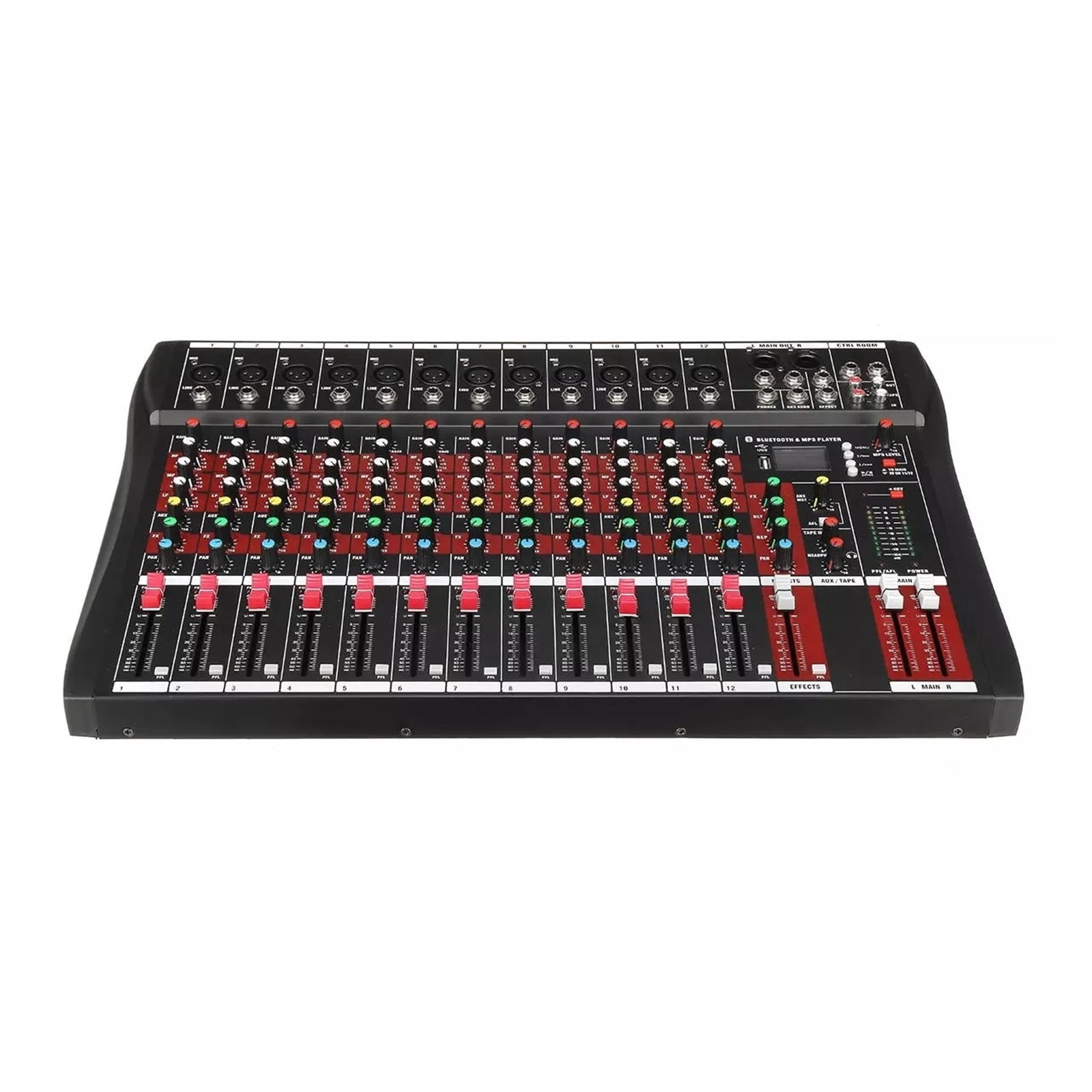 12-channel Professional Mixer Computer Stage Recording USB Sound Card ...