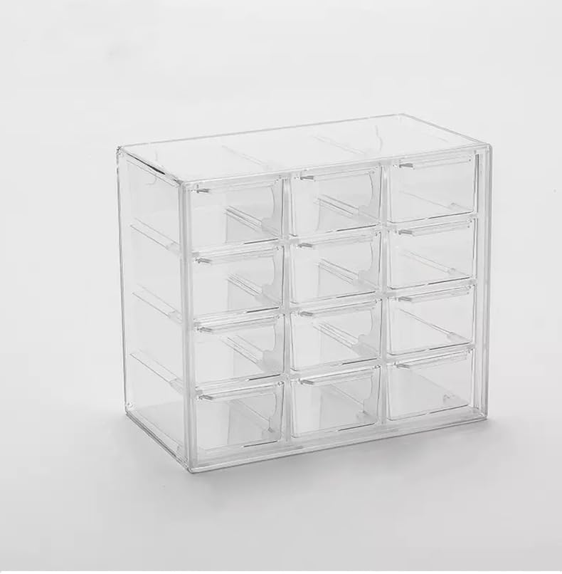 12-compartment plastic desktop drawer storage box, suitable for storing ...