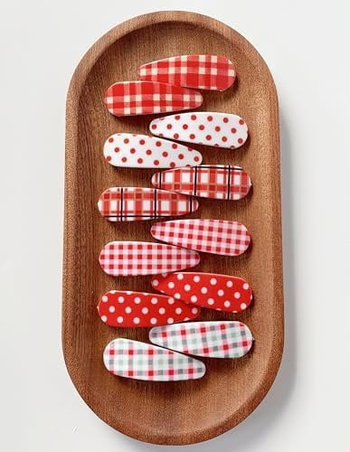12 count (6 Pairs) 2.1 Inches, Retro Hair Clips Non Slip Snap Barrettes ...