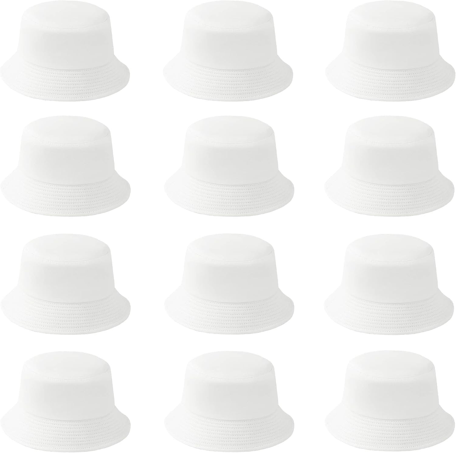 12 count Bucket Hat for Women Men Adult Summer Plain Fishing Bucket Cap ...